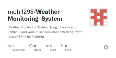 GitHub Mohil Weather Monitoring System Weather Monitoring System Using Iot Application