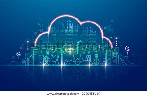 Concept Iot Cloud Computing Technology Graphic Stock Vector Royalty Free 2290455169 Shutterstock