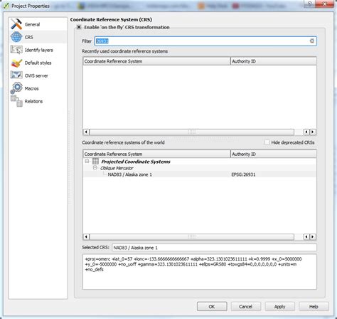 Coordinate System Setting Nad 1983 Epsg 102631 In Qgis Geographic
