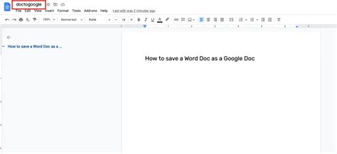 Save Word Document As Google Doc Howchoo