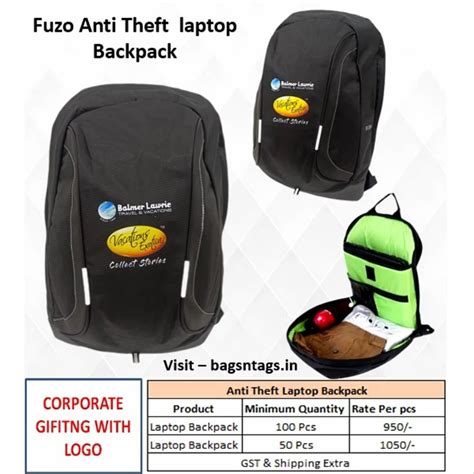 Fuzo Polyester Anti Theft Laptop Backpack At ₹ 800piece In Chennai