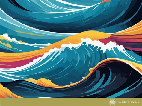Abstract Waves Pattern Behance