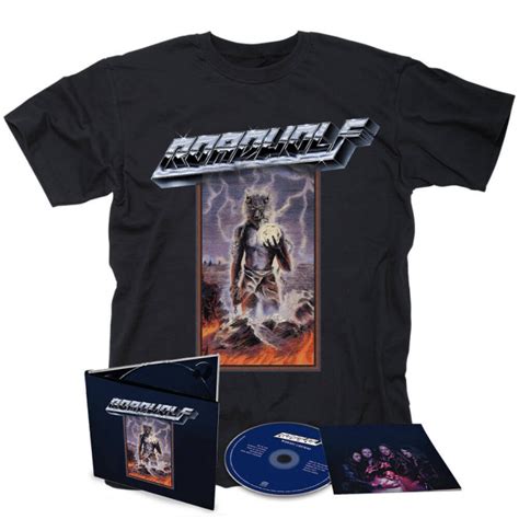Roadwolf Midnight Lightning Digipak Cd T Shirt Bundle