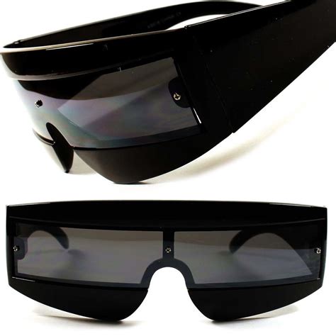 Cool Alien Space Robot Party Costume Cyclops Novelty Futuristic Sunglasses C2 Kiss Futuristic