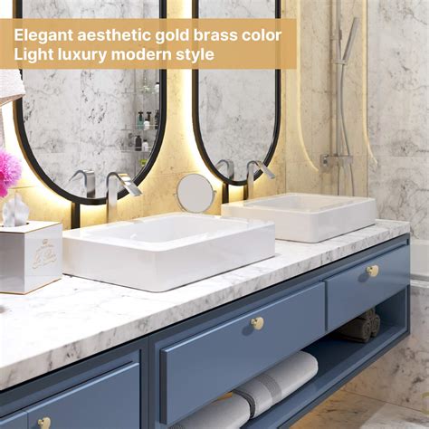 Homdiy 10 Pack Brushed Brass Cabinet Knobs Drawer Knobs Mo5310gd Brass Knobs