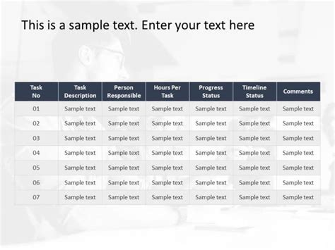 Project Status Review Deck PowerPoint Template