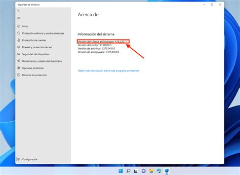 Cómo comprobar la versión de Windows Defender Licendi