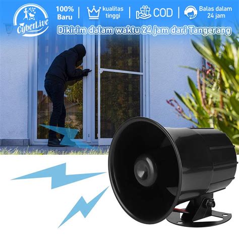 Jual V Db Klakson Sirine Polisi Motor Wired Loud Horn Alarm Siren Speaker Shopee Indonesia