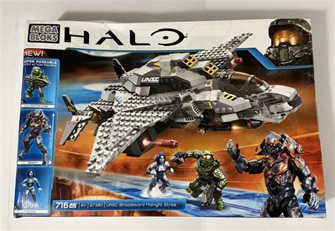 Mega Bloks Halo Unsc Broadsword Midnight Strike 97380 Boss Brickster
