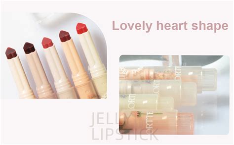 3pcs Jelly Lipstick Tinted Lip Gloss Heart Shape Lip Balm