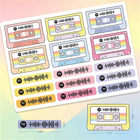 Scannable Spotify Code Stickers Music Stickers Unique Ts