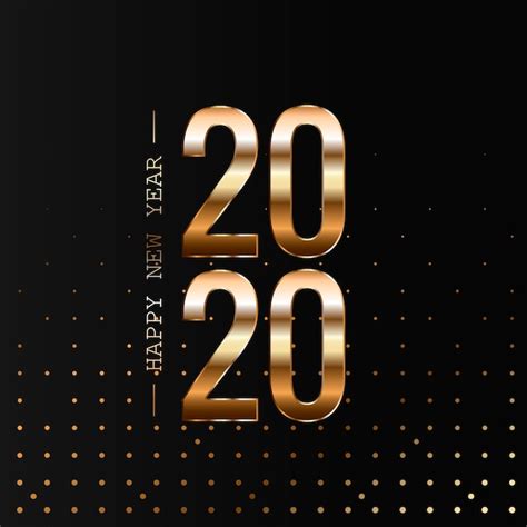 Premium Vector Happy New Year 2020 Holiday