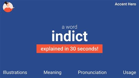 Indict Meaning And Pronunciation Youtube