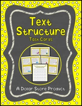 Text Structure Task Cards Grades By The Dollar Store By Danie Dee