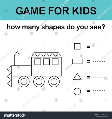 How Many Shapes Do You Counting Stock Vector (Royalty Free) 2103225617