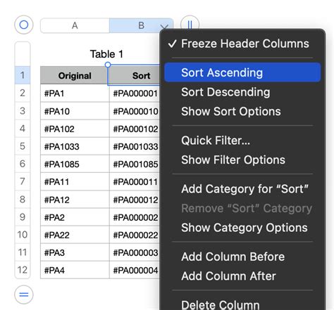 Numbers Not Sorting List Correctly Apple Community