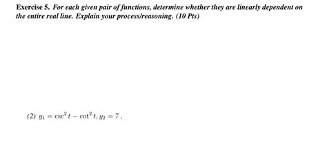 Solved Exercise For Each Given Pair Of Functions Chegg