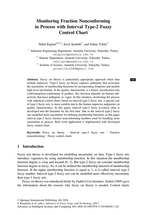 Pdf Monitoring Fraction Nonconforming In Process With Interval Type 2