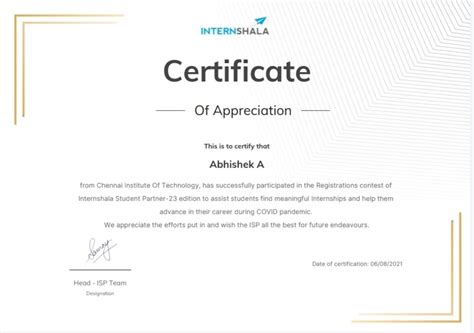 Abhishek A On Linkedin Internshala Opportunity Career Recruitment