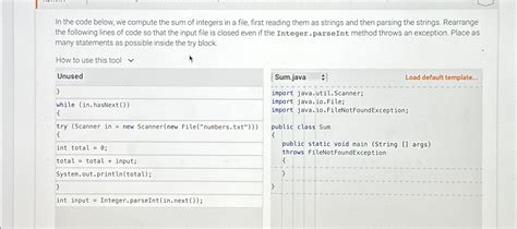 Solved In The Code Below We Compute The Sum Of Integers In