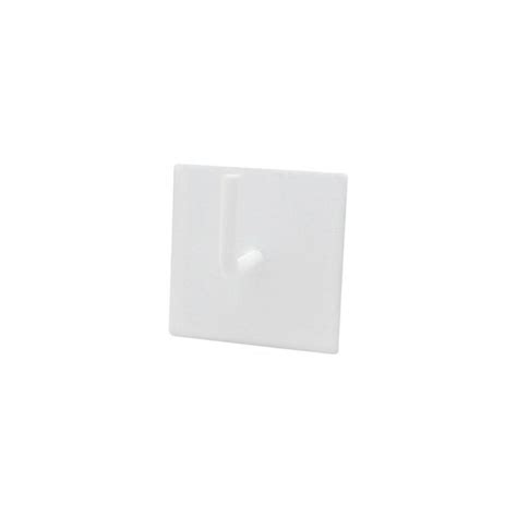 Lot de 2 supports sans perçage Barre de vitrage 10 mm blanc mat Sanifer