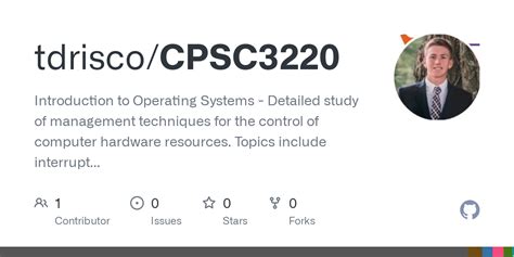 Github Tdriscocpsc3220 Introduction To Operating Systems Detailed