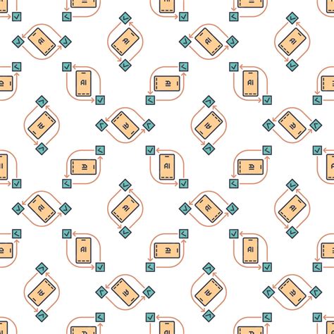 Premium Vector Smartphone With Ai Technology Vector Artificial Intelligence Colored Seamless