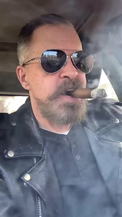 Leather Daddys Smoking Cigar Wearing Black Leather Leather Daddys Smoking Cigar Wearing Black Leather
