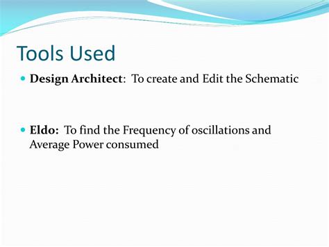 Ppt Analysis Of Ring Oscillator Power And Frequency With Voltage