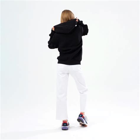 Buy Hype Girls Script Frill Hoodie Black