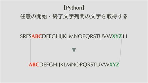 【python】任意の開始・終了文字列間の文字を取得する え〜のう