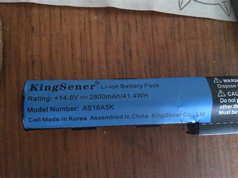 Acer Aspire E15 Battery Computers And Tech Laptops And Notebooks On Carousell