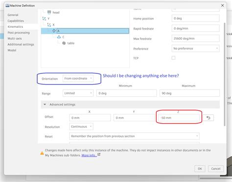 5 Axis Offset For The A Axis Not Working Autodesk Community