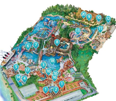 Tokyo Disney Sea Map Tokyo Disney Sea Disney Sea Sea Map
