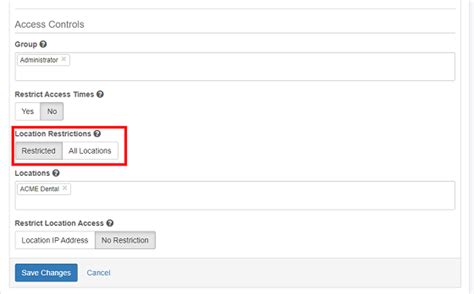 Restrict User Ip Address Core Practice