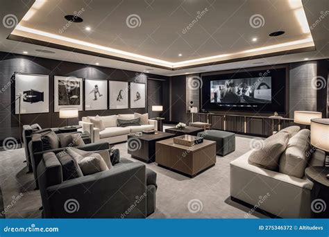 Luxury Home With State Of The Art Audiovisual Setup Featuring Wall Of