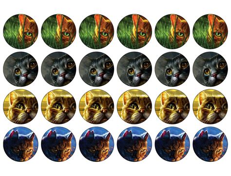 Warrior Cats Firestar Moonrise Twilight And Tiger Star Edible Cupcake