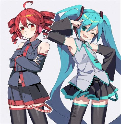 Kasane Teto Hatsune Miku In Hatsune Miku Miku Hatsune