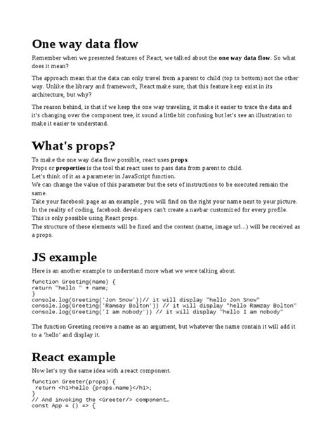 React Props Pdf Html Element Java Script