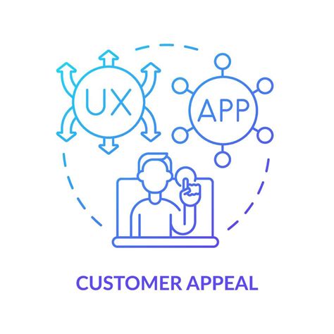 Customer Appeal Blue Gradient Concept Icon 16090224 Vector Art At Vecteezy