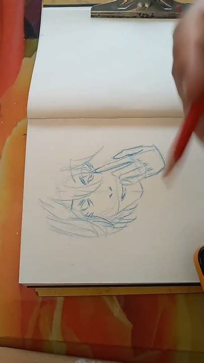 رسمت صورة عشوائية من بنترست بلونين بس😭😭رسم بنترست تحدي رسم انمي