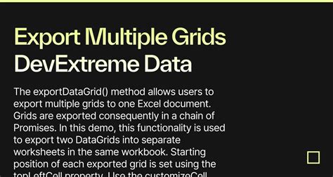 Export Multiple Grids Devextreme Data Grid Codesandbox