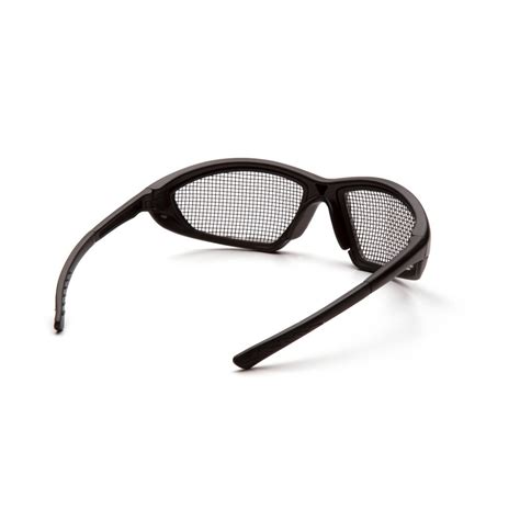 Pyramex Safety Sb74wmd Black Wire Mesh Lens With Black Frame The