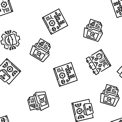 System Analyst Data Seamless Pattern Vector 33064570 Vector Art At Vecteezy