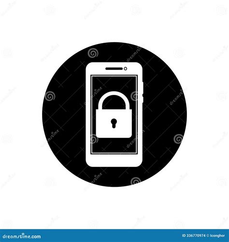 Cyber Security Icon Rounded Button Style Vector Stock Illustration Illustration Of Line Sign