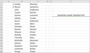How To Generate Random Names In Excel Easy Formula