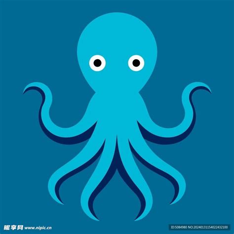 简单的章鱼设计图 海洋生物 生物世界 设计图库 昵图网