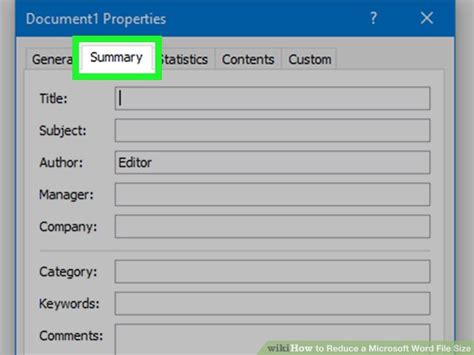 5 ways to reduce a microsoft word file size wikihow