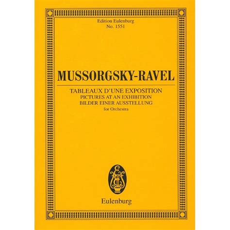 Edition Eulenburg Mussorgski Bilder Ausstellung Thomann Danmark