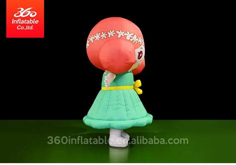 Outdoor Advertising Moving Inflatable Suit Mascot Model For Sale